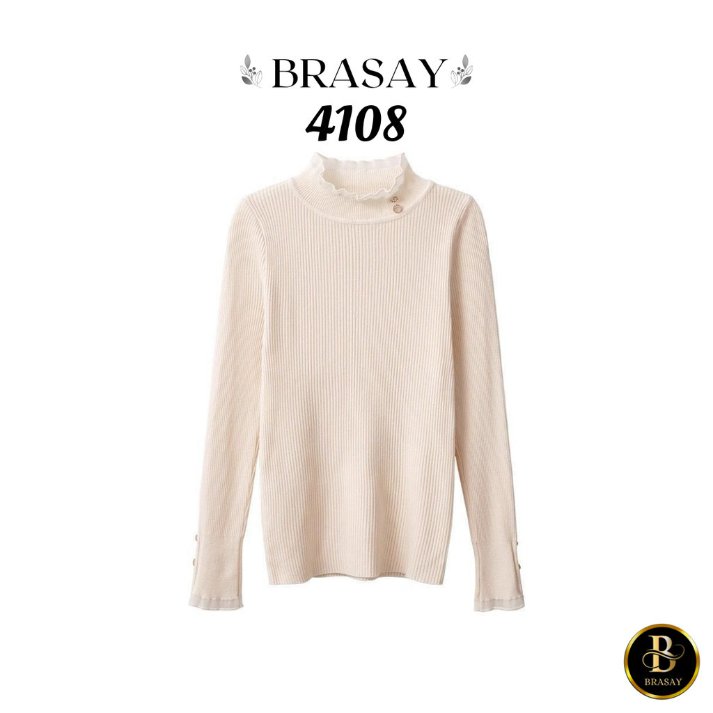 Jual Brasay Pakaian Wanita Inner Rajut Turtleneck Premium Lengan ...