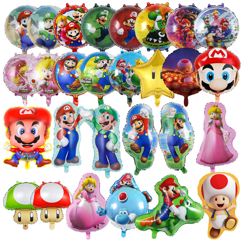 Jual BALON FOIL JUMBO DEKORASI PESTA ULANG TAHUN ANAK MOTIF SUPER MARIO ...