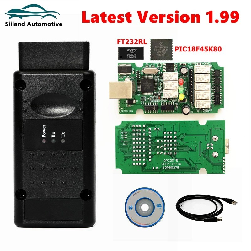 Jual OPCOM V5 For Opel 2021 OP COM 1.70 flash firmware update Car ...