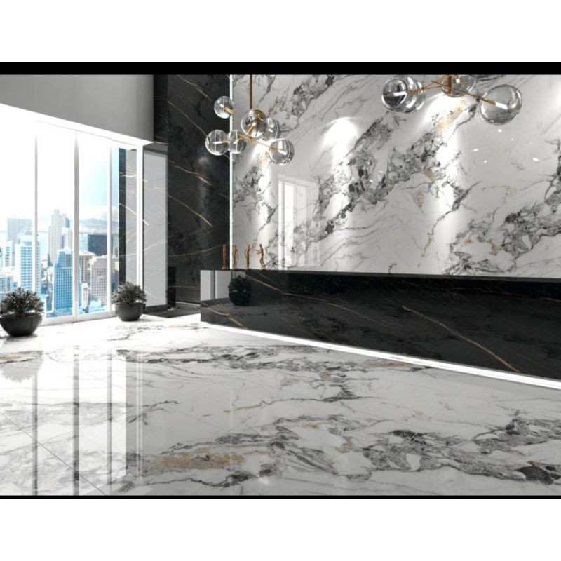 Jual granit lantai putih motip marmer sangar 60x120 merk sunpower ...