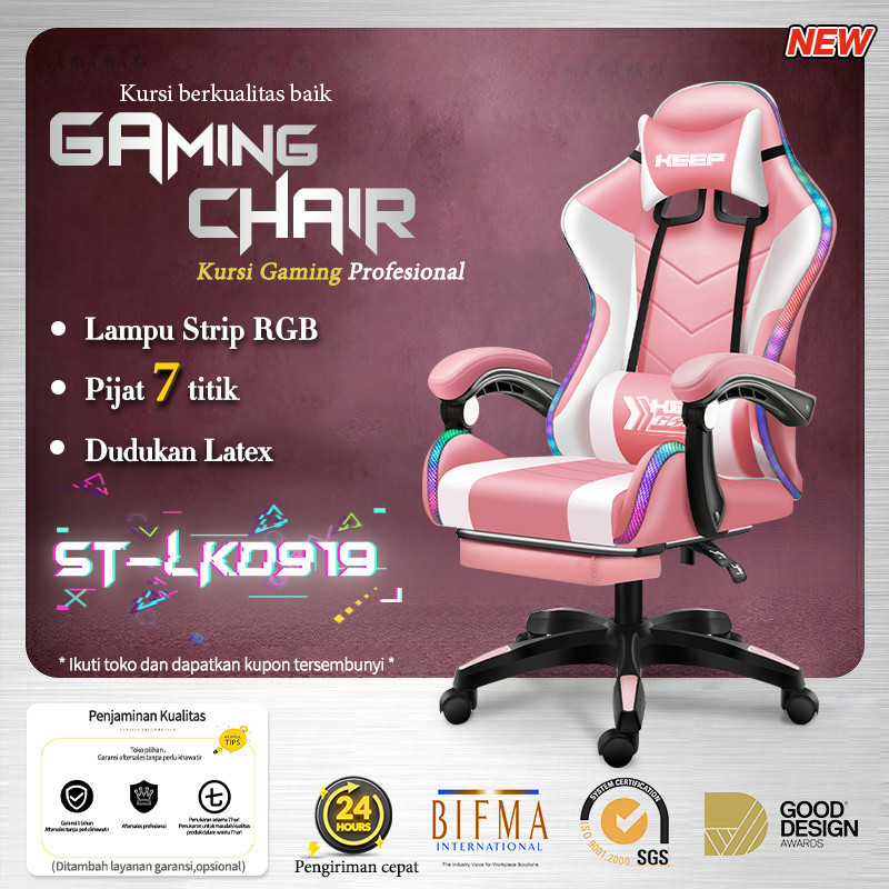 Jual MBK Kursi gaming profesional, kursi gaming RGB, dengan fungsi ...