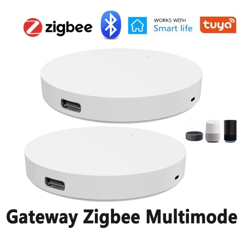 Jual Gateway Zigbee Multimode Hub Tuya Zigbee 3 0 Gateway Bluetooth Smart Life App Remote ...
