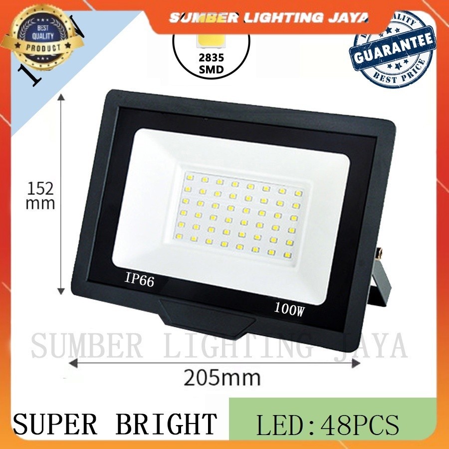 Jual COD & READY STOK LAMPU SOROT LED 100W / LAMPU TEMBAK LED 100 WATT / LAMPU OUTDOOR LED ...