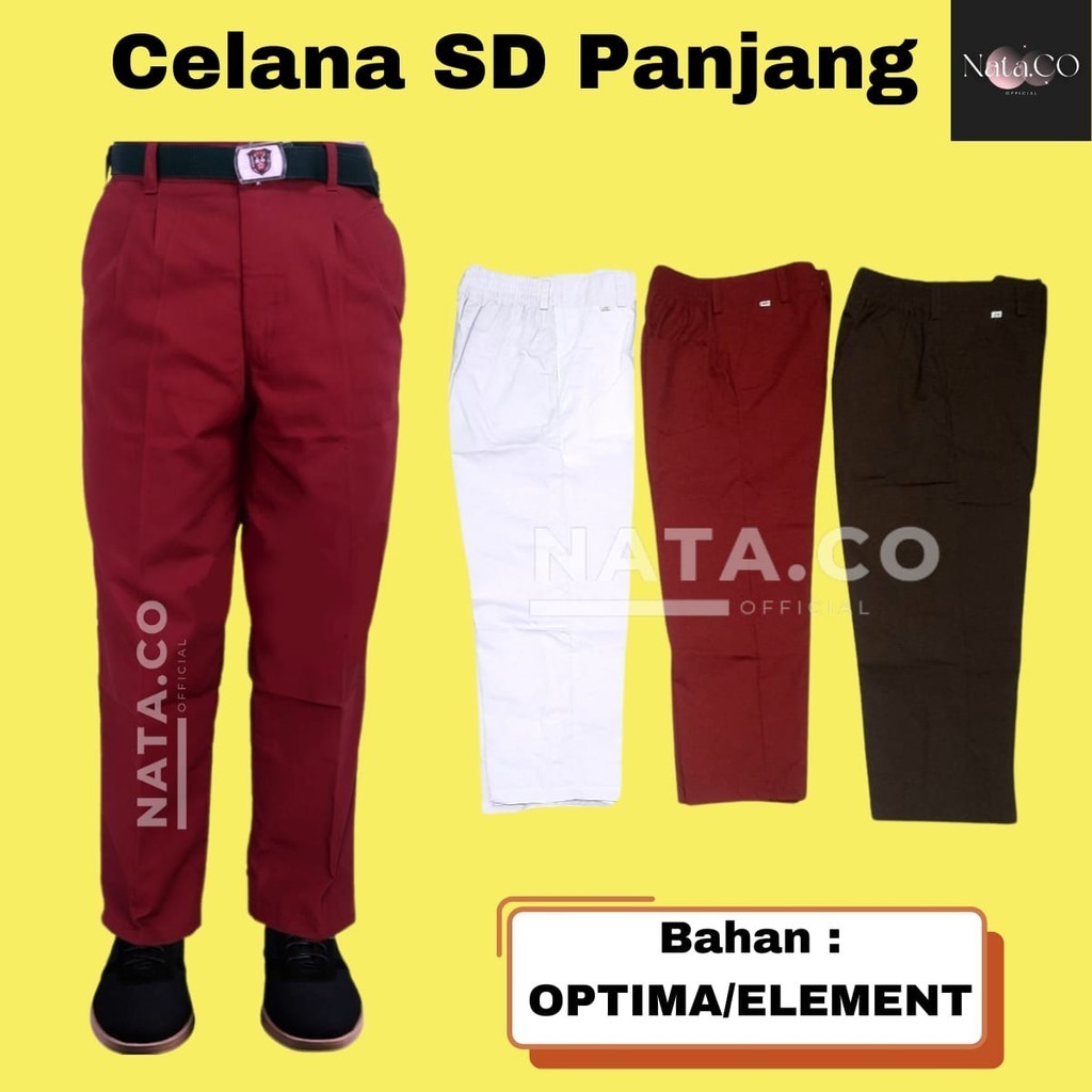 Jual Celana Panjang Anak Sekolah SD Laki laki Bahan Optima Element ...
