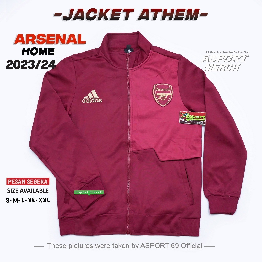 Jual JAKET ATHEM ARSENAL HOME 2023 2024 JAKET PREMATCH ARSENAL | Shopee Indonesia