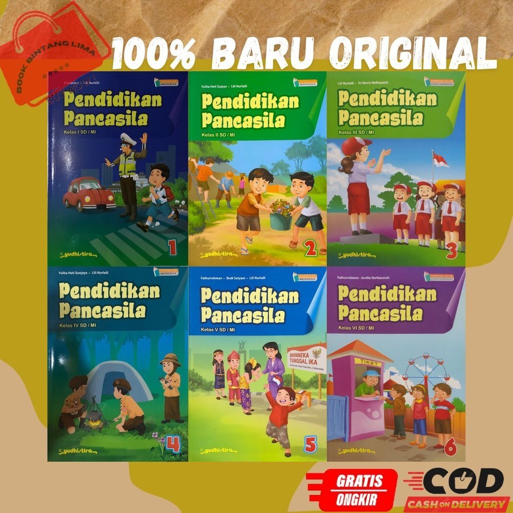 Jual Buku Pendidikan Pancasila Kurikulum Merdeka Kelas 1 2 3 4 5 6 SD/MI Penerbit Yudhistira ...