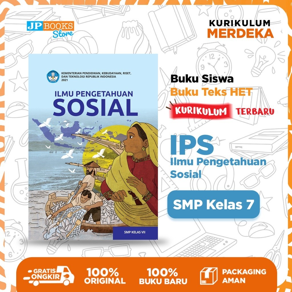 Jual JP Books – Buku Siswa Teks Utama Het Kurmer Sekolah Ips Smp Kelas 7 - Kurikulum Merdeka ...