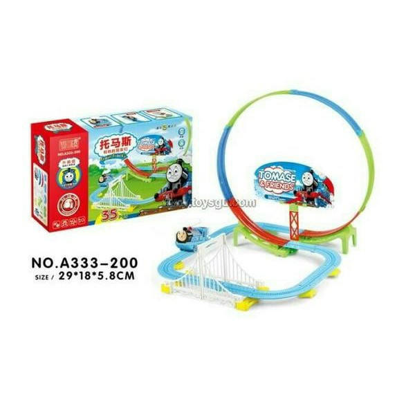 Jual Mainan Anak Track Train Thomas & Friends Roller Coaster 35 Pcs ...