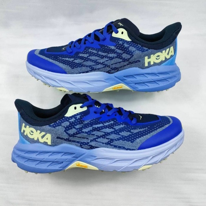 Jual Sepatu Hoka One One Speedgoat 5 Navy Black Yellow | Shopee Indonesia