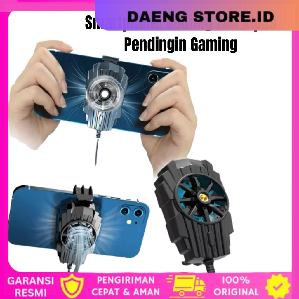 Jual Pendingin hp Gaming Cooler Mobile Phone Game Cooling pad cooler hp ...