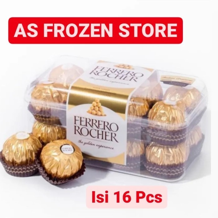 Jual Ferrero Rocher 16 Pcs Premium Chocolate / Ferrero Rocher isi 16 ...