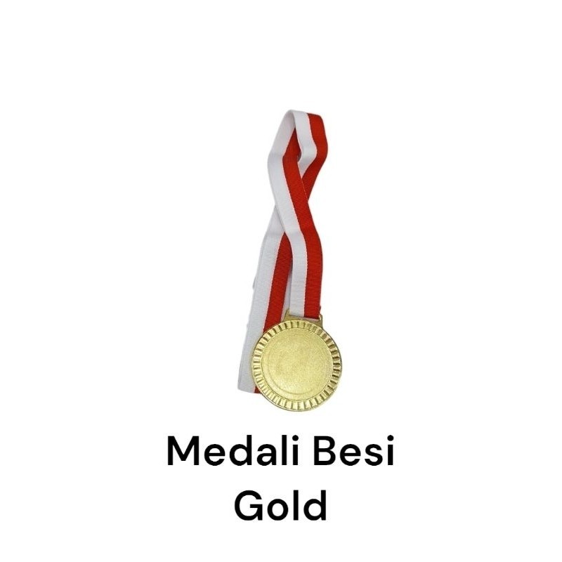 Jual Medali Besi /Logam Besi /Mendali Logam Besi Emas /Gold (per bh/pcs ...