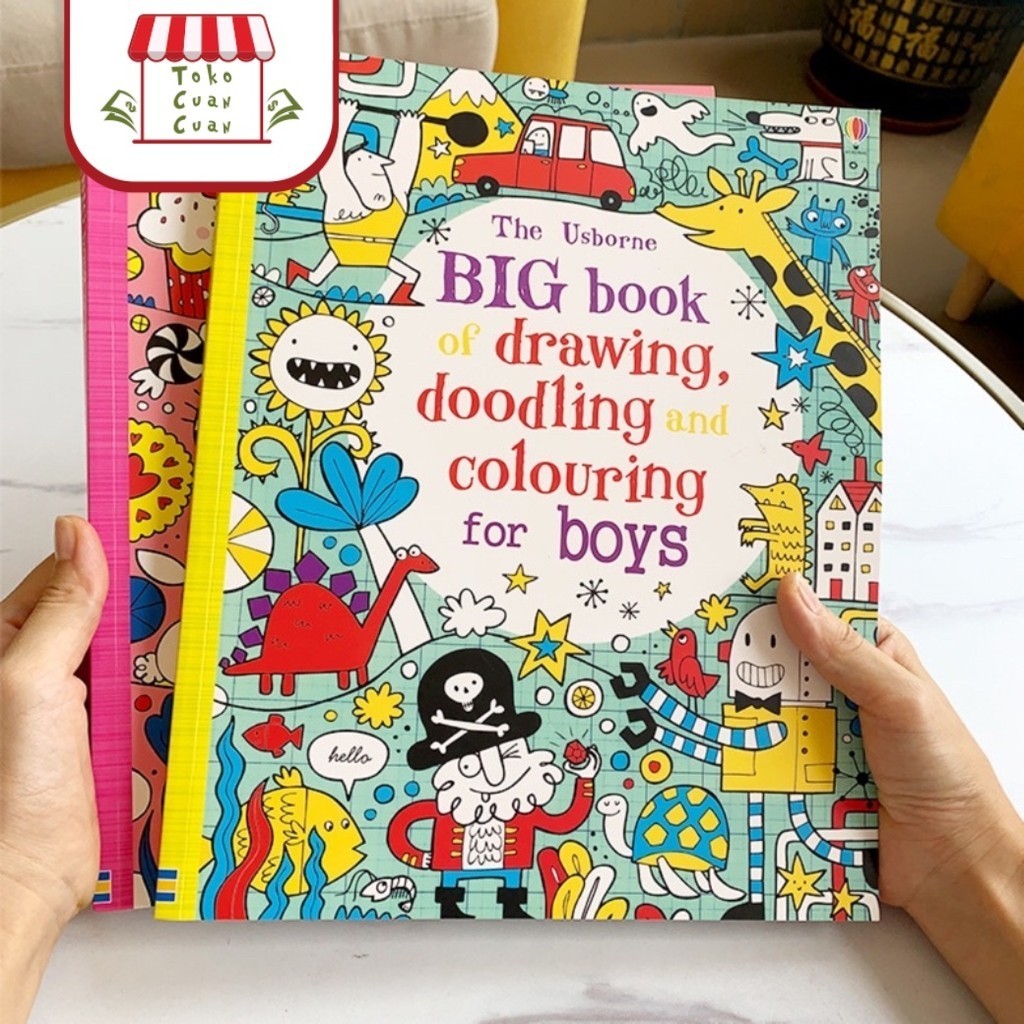 Jual USBORNE BIG BOOK Drawing, coloring, noodling book / buku impor ...