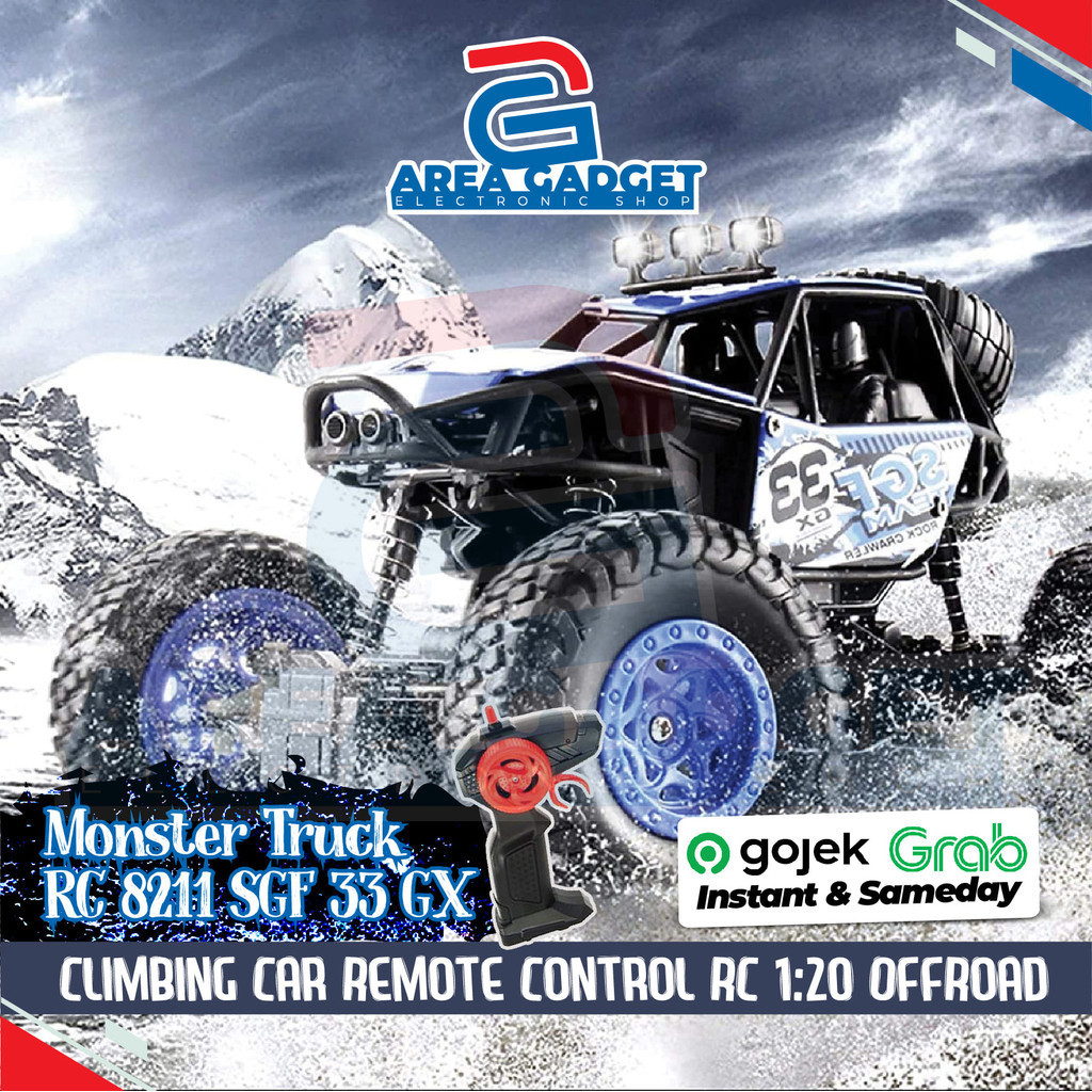 Jual Mainan Monster Truck RC SGF 33 GX Climbing Car Remote Control RC 1:20 OffRoad ORIGINAL ...
