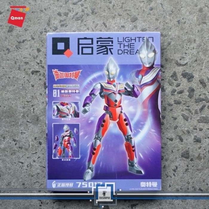 Jual QMAN Keeppley Ultraman Tiga #01 - 75017 Brick Action Figure ...