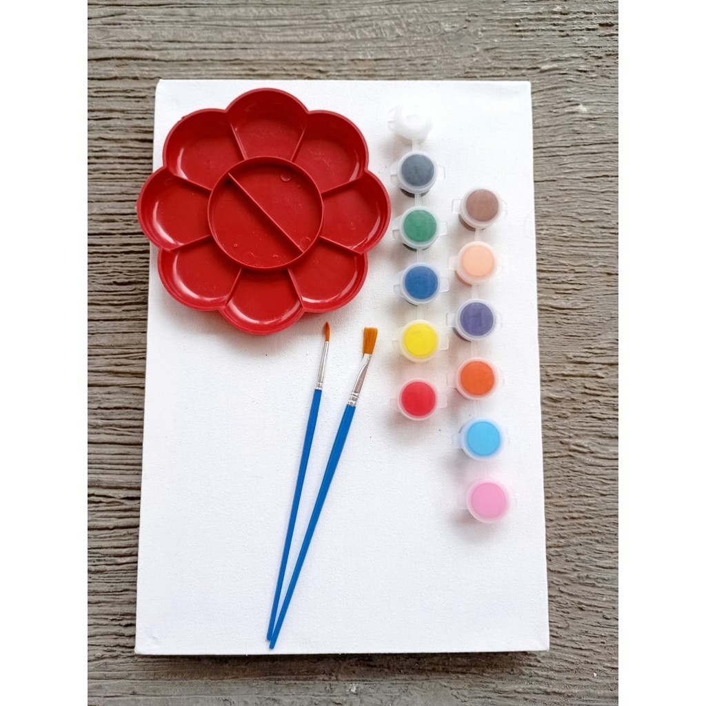 Jual RSK Paket Lengkap Alat Lukis Kanvas 1 Set Peralatan Melukis Kuas ...