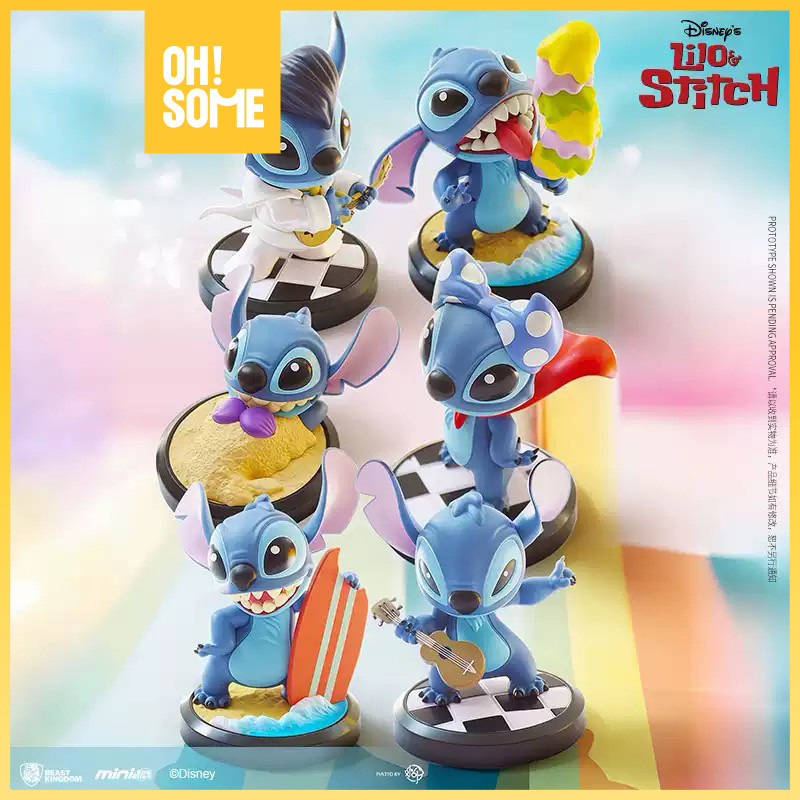 Jual OHSOME Disney Lilo & Stitch Blind Box Gacha Set Koleksi Figure ...