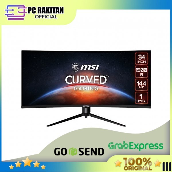 Jual MSI Gaming Monitor Optix MAG342CQR | 34" UWQHD Curved 144Hz 1ms ...