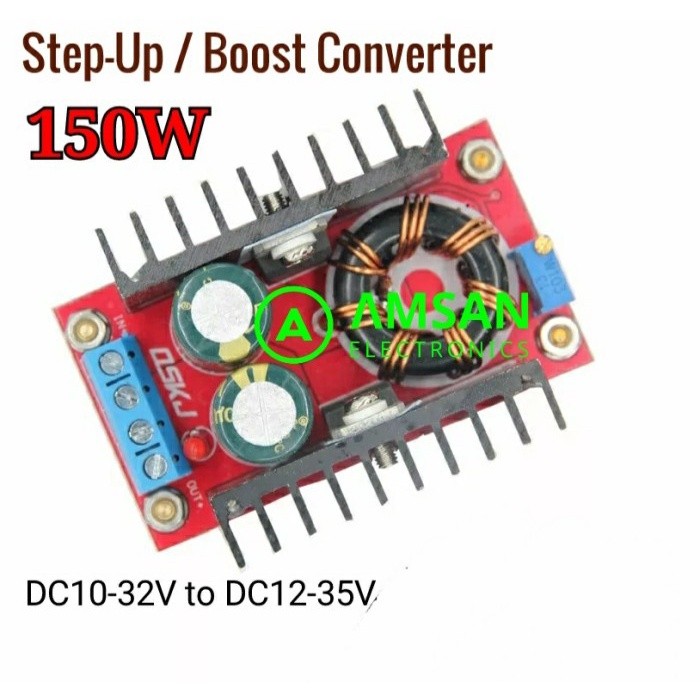 Jual DC Step-Up Boost Converter 150W | Shopee Indonesia