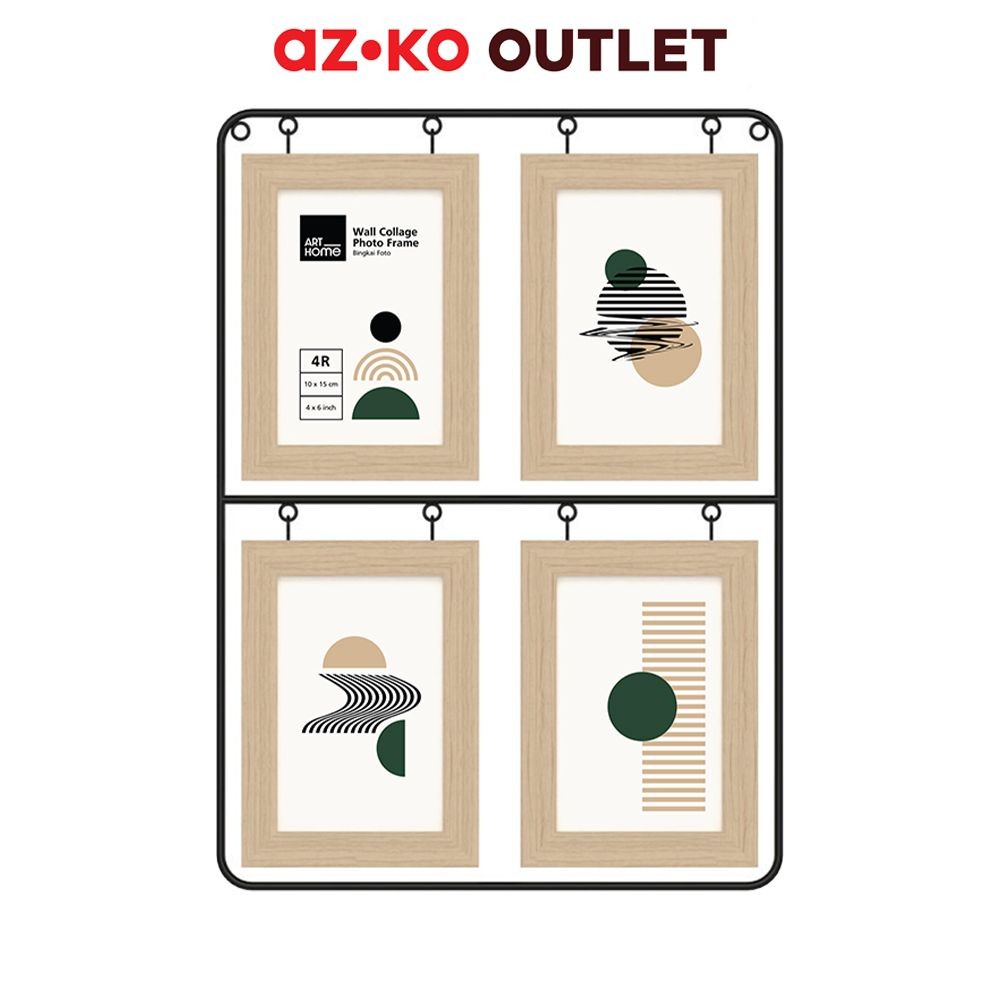 Jual Arthome 4R Bingkai Foto Dinding Kompilasi 4 Frame Gantung Pigura ...