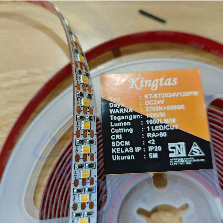 Jual Lampu led strip Kingtas DC24V ip20 120L Bisa Dimmer strip indoor ...
