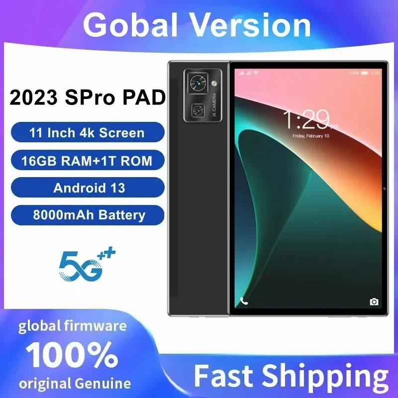 Jual 2023 Gobal Version New 11 Inch Tablet Pc Android 13 16GB RAM 1T ROM Deca Core Google Play ...