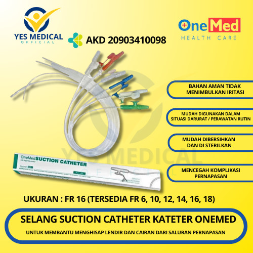 Jual Selang Suction Catheter Kateter Onemed Penghisap Lendir Cairan ...
