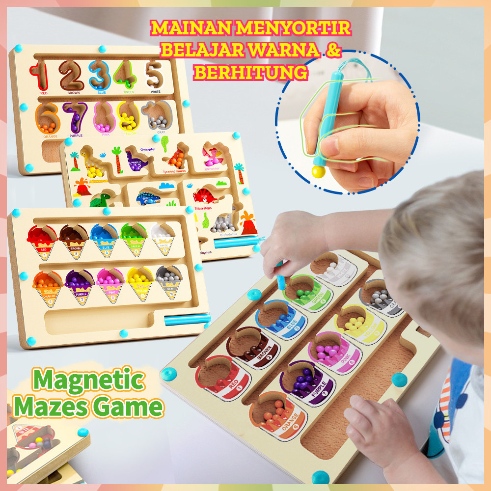 Jual Mainan Edukasi Menyortir Berhitung Berhitung Klasifikasi Warna Mainan Sensorik Kongnitif ...