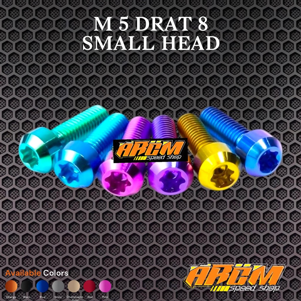 Jual Baut Titanium Small Head Baut Drat 8 M 5 X 10 15 20 25 30 35 Titanium Grade 5 Original ...