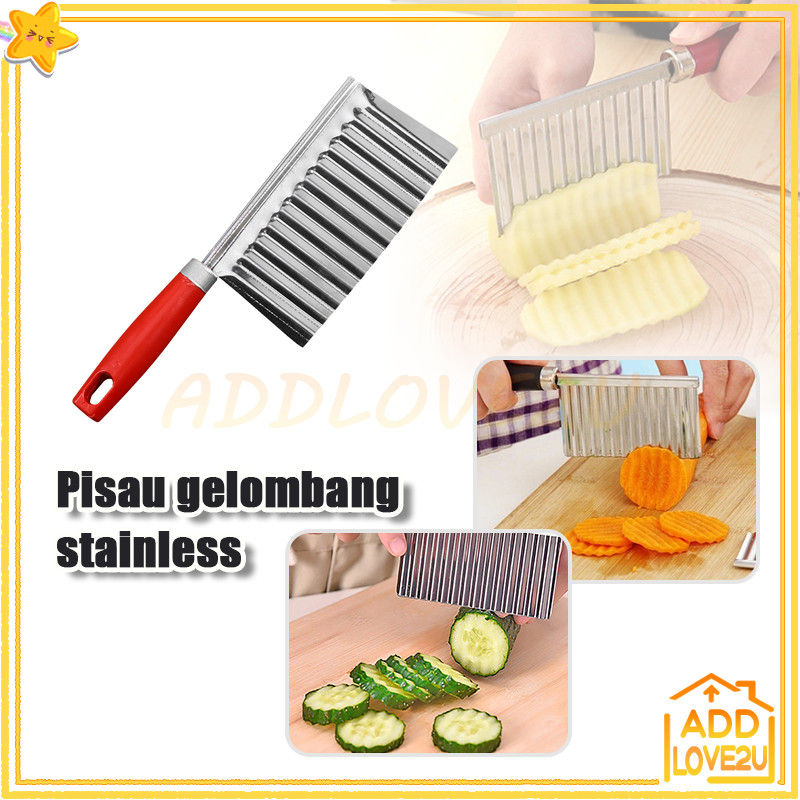 Jual Pisau gelombang stainless/Pisau Acar stainless /Pisau Kentang ...