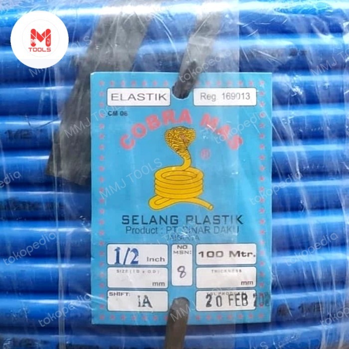 Jual Selang Air COBRA MAS Elastis 1/2" Harga/roll- Selang Elastis COBRA MAS | Shopee Indonesia