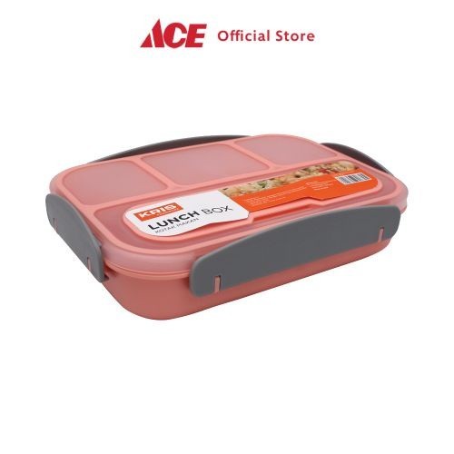 Jual Ace Kris 1 ltr Kotak Makan 4 Kompartemen - Pink Lunch Box Food ...