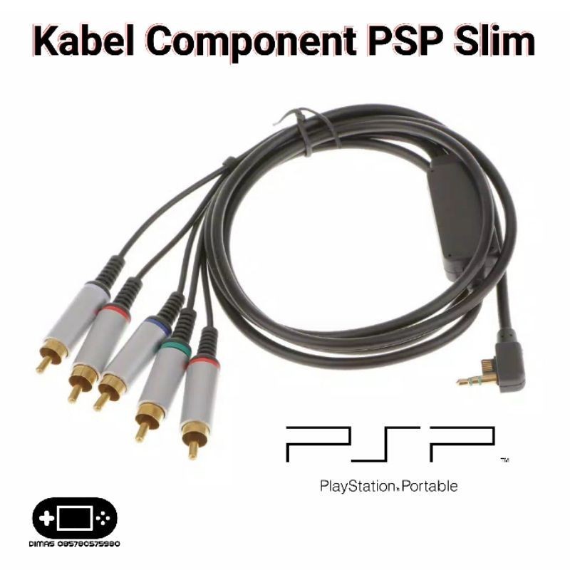 Jual Kabel Component PSP Slim 2000 3000 Komponen Cable TV PSP Seri Slim ...