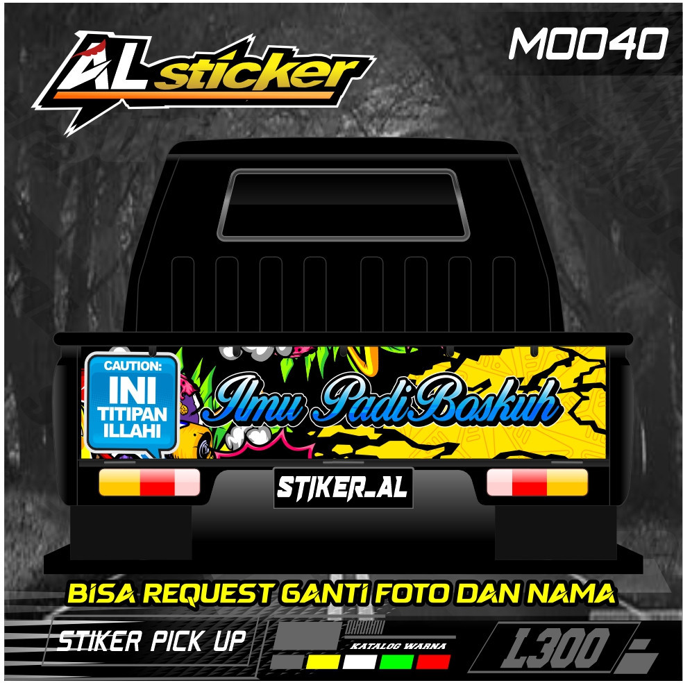 Jual Sticker ILMU PADI Pintu Belakang Pick Up L300, Mega Carry, Futura ...