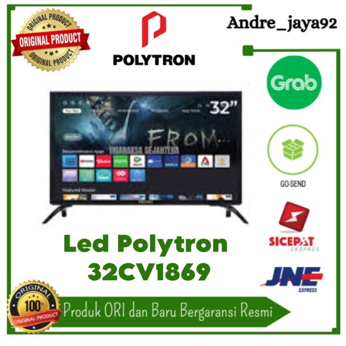 Jual Led Smart Tv 32 inch Polytron PLD-32CV1869 | Shopee Indonesia