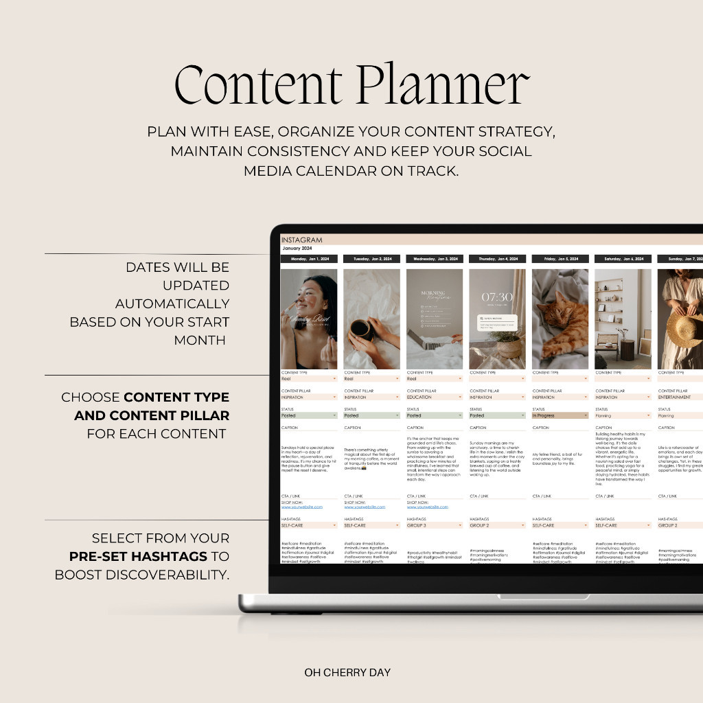 Jual Social Media Planner, Social Media Calendar, Social Media Google ...