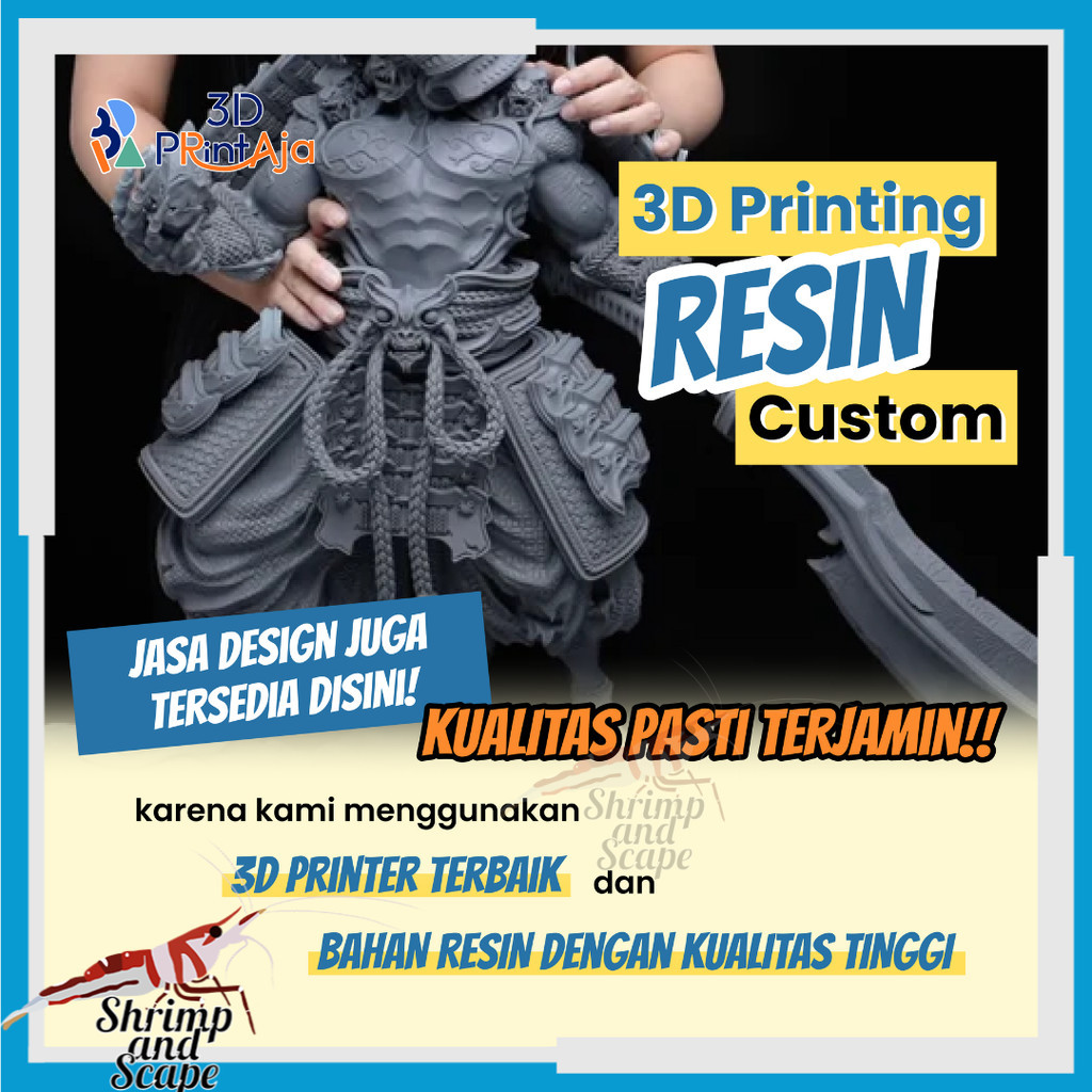 Jual Jasa 3D Resin SLA Print Cetak Custom 3 Dimensi Printing Figure ...
