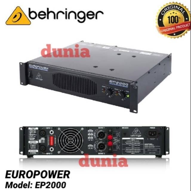 Jual Power Behringer EP2000 Amplifier EuroPower EP 2000 Original ...
