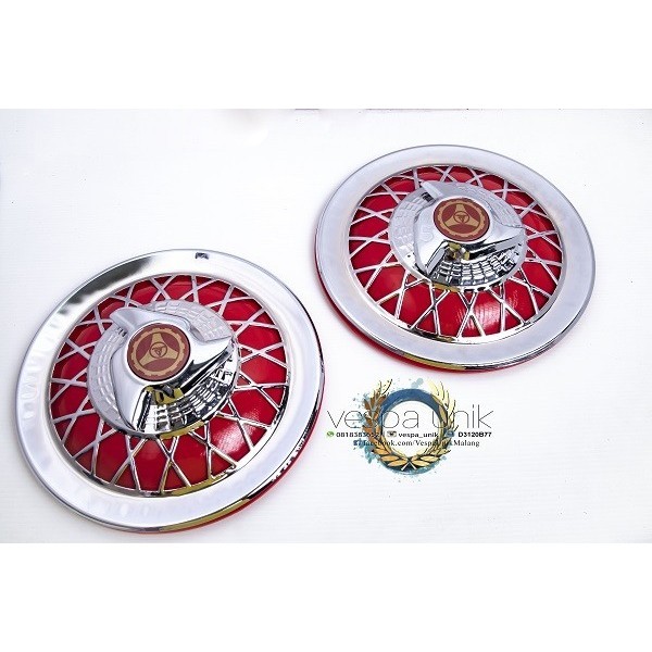 Jual Wheeldop Wheel Dop Vigano Vespa Impor Thailand - Merah, 10 -SBS34 ...