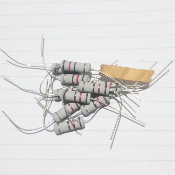 Jual resistor R ORIGINAL TAIWAN 120r 2W 120 ohm 120ohm 2watt 2 w watt ...