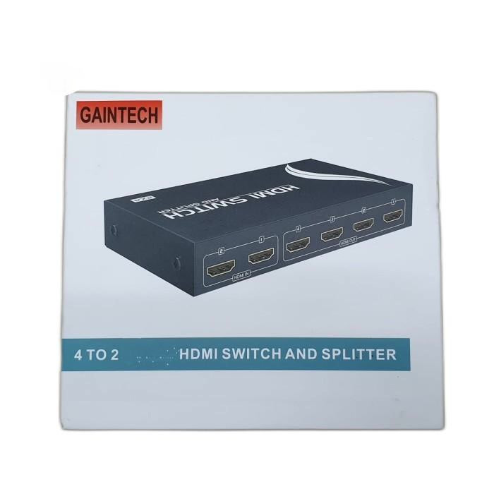 Jual GAINTECH HDMI SWITCH AND SPLITTER 4 IN TO 2 OUT / 2 IN TO 4 OUT ...