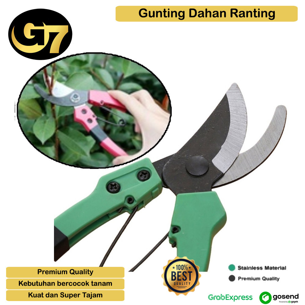 Jual Gunting Dahan Ranting Tanaman Bunga Pohon Stainless Steel Anti ...