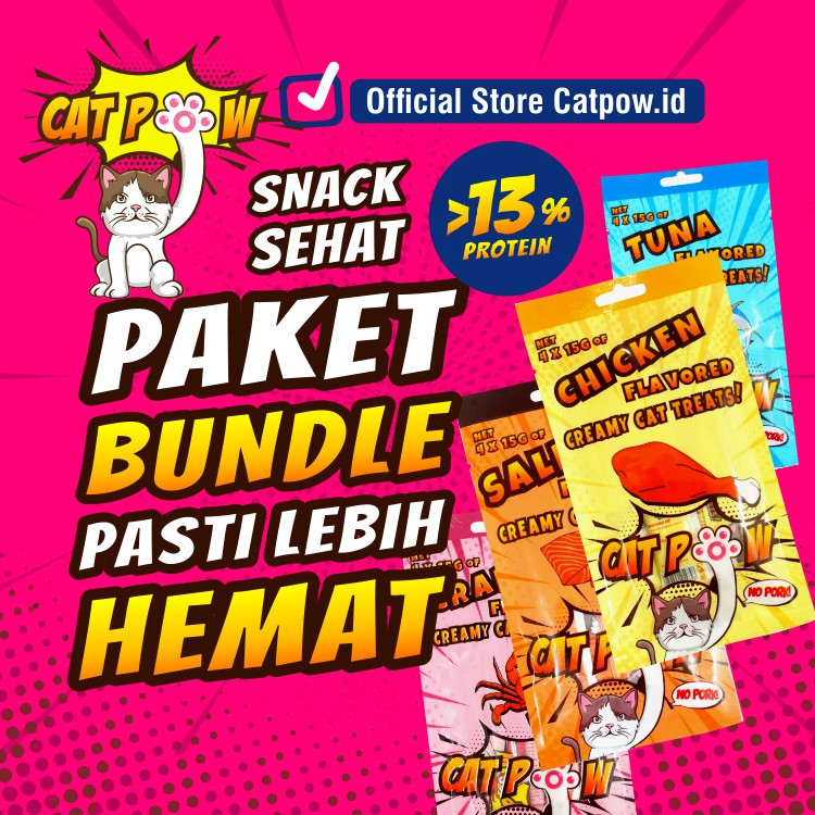 Jual Paket Bundle Creamy Treats Snack Kucing Cemilan Makanan Kucing Cat ...