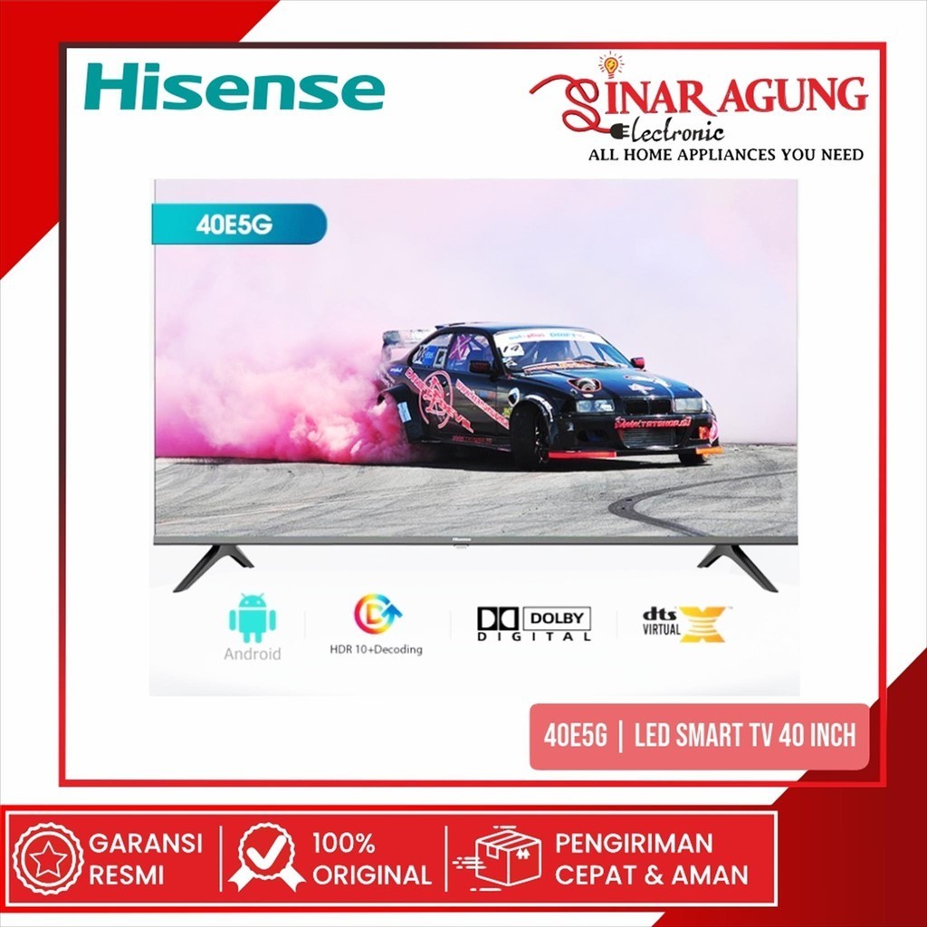 Jual HISENSE 40E5G / 40-E5G LED SMART TV DIGITAL 40 INCH - GARANSI RESM | Shopee Indonesia