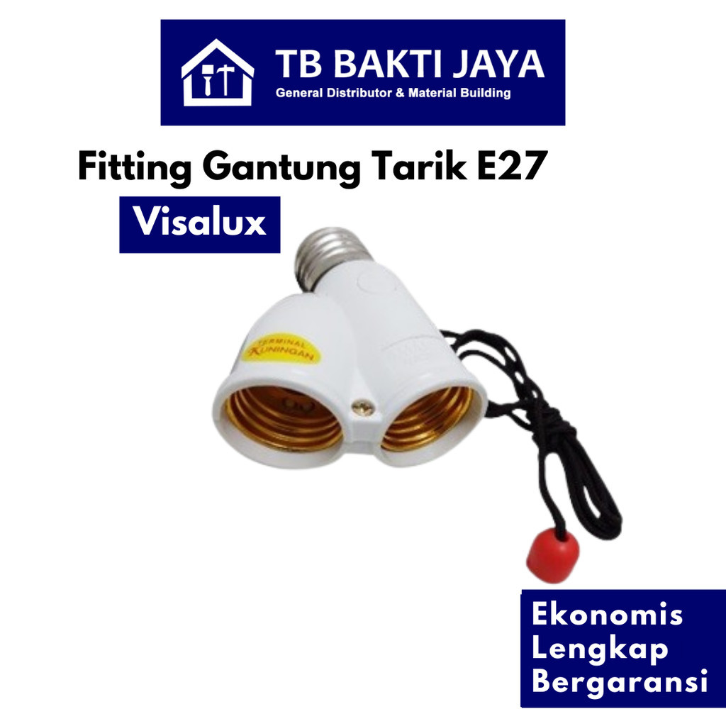 Jual Visalux Fitting Gantung Tarik / Fitting Lampu Gantung Tarik | Shopee Indonesia