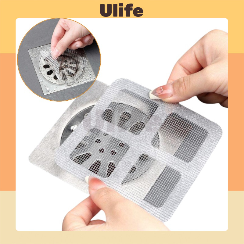 Jual 10 Pcs Stiker Saringan Rambut Hair Catcher Disposable Shower Drain ...