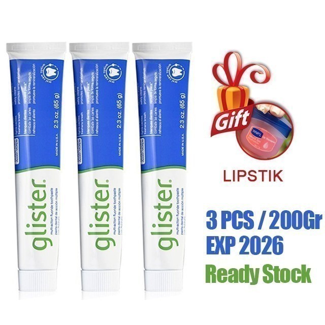 Jual Amway Glister Multi-action Fluoride Toothpaste 200gr Pasta Gigi ...