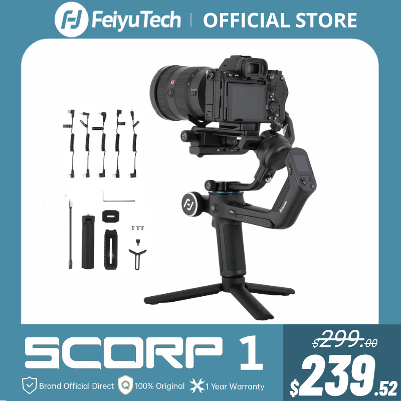 Jual FeiyuTech SCORP-1 3-Axis Handheld Gimbal Stabilizer Handle Grip for DSLR Camera Sony with ...