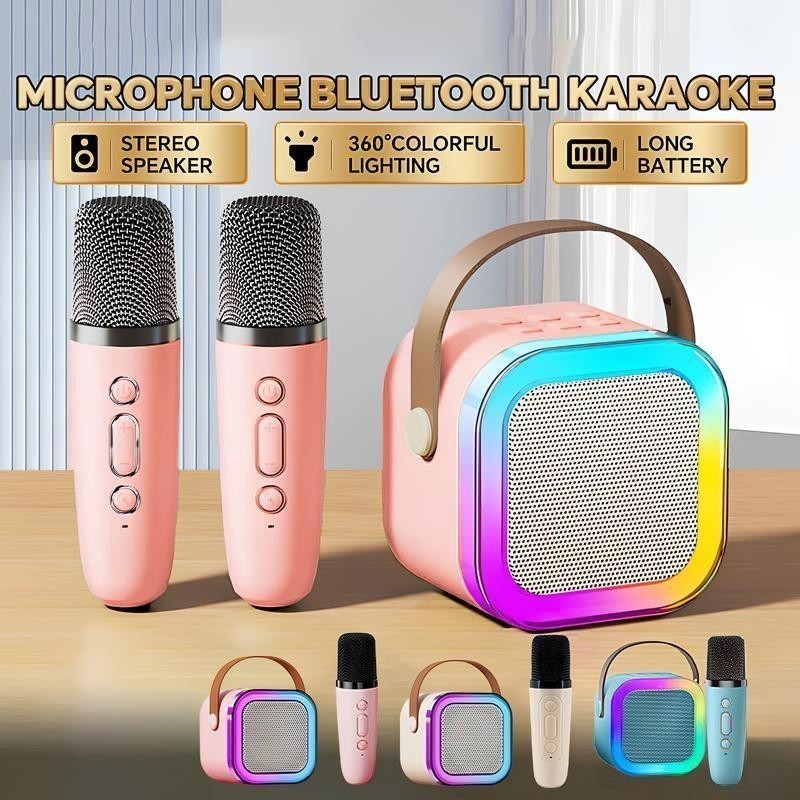 Jual Mkc Kimiso 2 Mic 1 Speaker Microphone Karaoke Set Bluetooth Mini ...