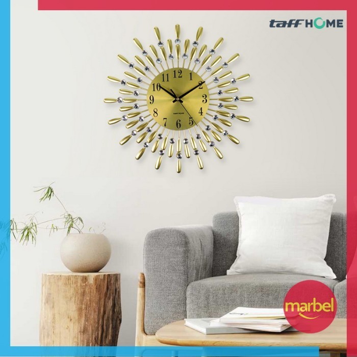 Jual Jam Dinding Besar 3D Estetik Mewah Model Diamond 38 Cm H74 ...